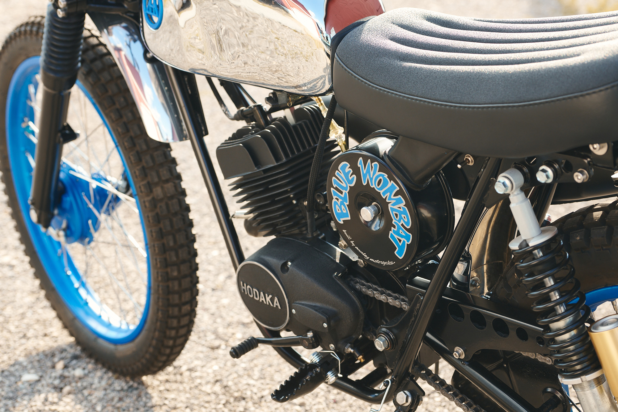 1973 Hodaka Wombat – Blue Wombat - Analog Motorcycles